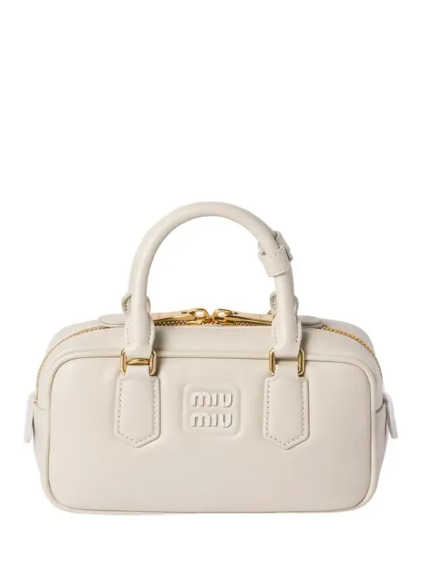 Miu Miu Arcadie Top-handle Bag - Talco
