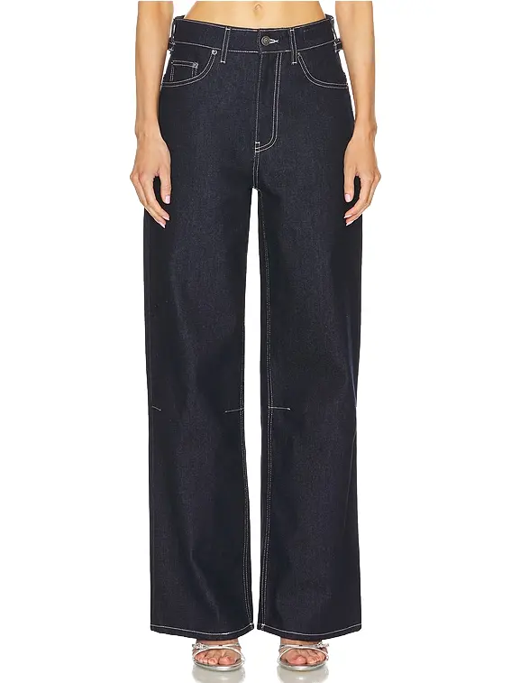 Fiorucci Baggy Jeans In Denim-dark - Indigo Blue