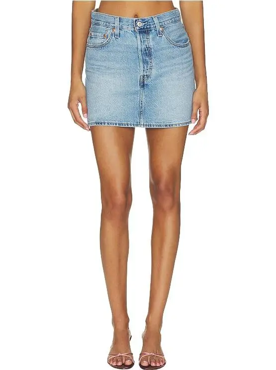 LEVI'S Icon Denim Skirt - Aligned Smoke