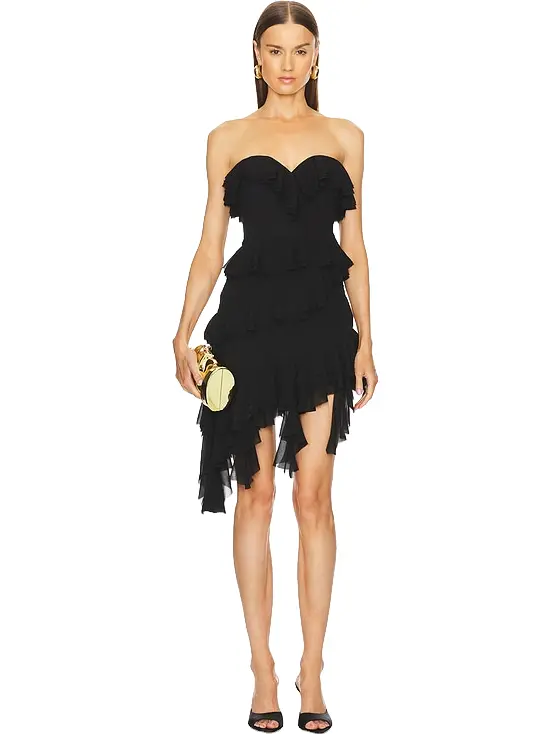 MICHAEL COSTELLO X Natalia Mini Dress - Black