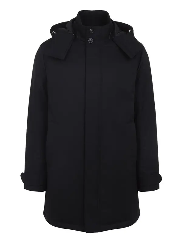 Zegna Microfiber Twill Parka - Black