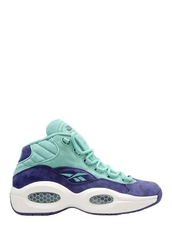 REEBOK Question Mid Packer Sneakers - Teal/purple/white