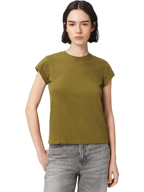ALLSAINTS Anna Crew Neck Short Sleeve T-shirt - Green