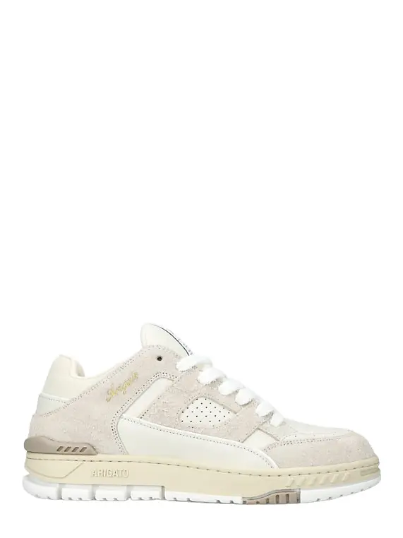 Axel Arigato Area Lo Brushed Suede And Leather Low-top Trainers - Beige