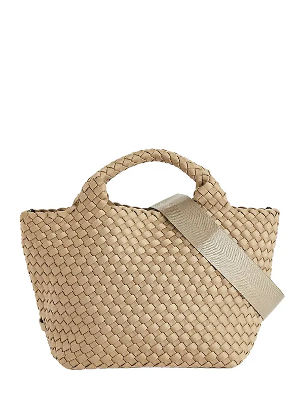 NAGHEDI St. Barths Mini Woven Tote Bag - Cashmere