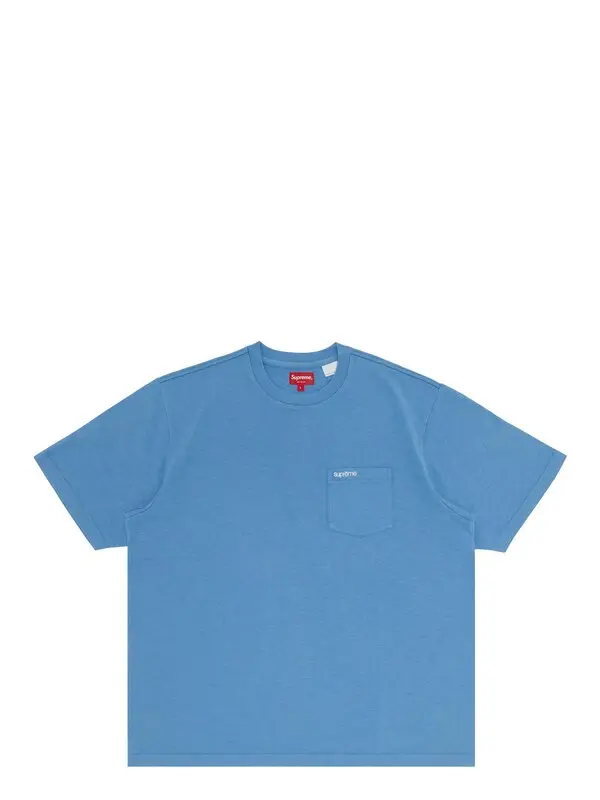 Supreme Short-sleeve Pocket Tee 'light Slate - Blue