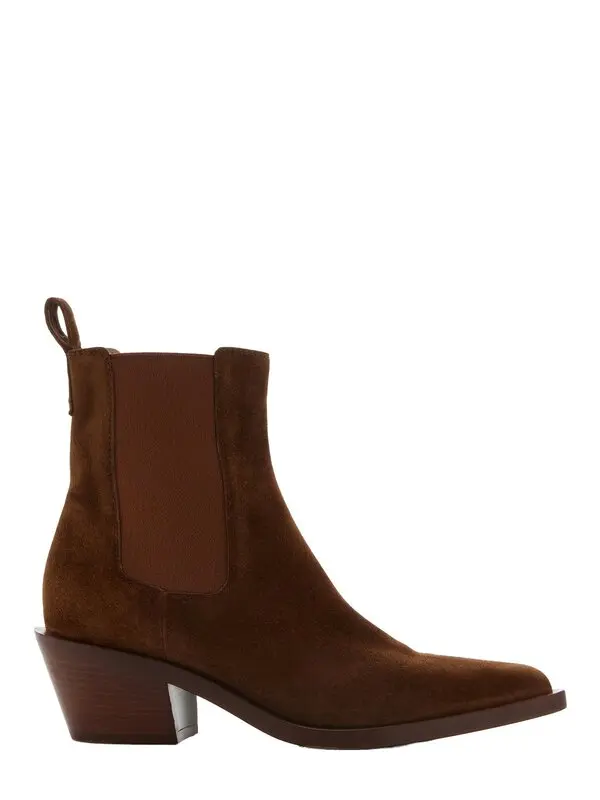 GIANVITO ROSSI Dover Suede Chelsea Boots - Tan