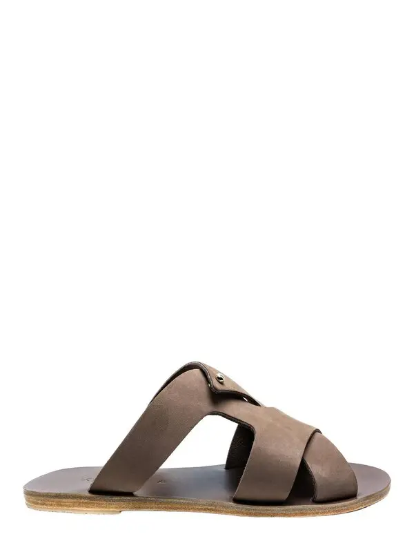 KYMA Serimos Suede Slip-on Sandals - Brown