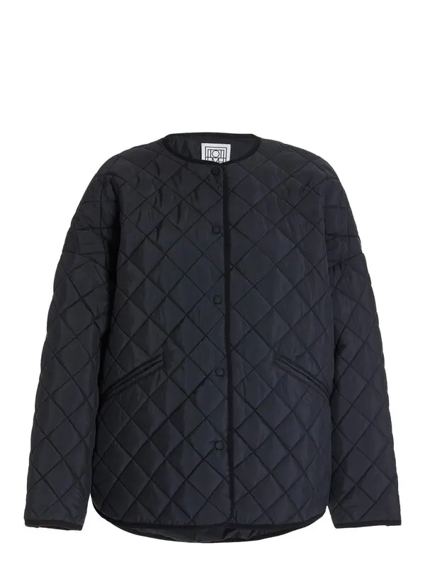 TOTEME Oversized Quilted Jacket - Black