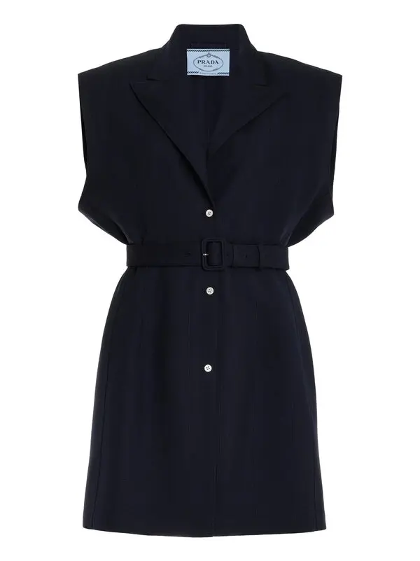 Prada Wool Blazer Mini Dress - Navy
