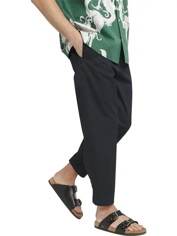 Valentino Garavani Pleated Twill Trousers - Navy
