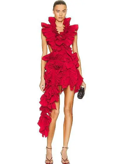 AKNVAS Mini Dress - Red