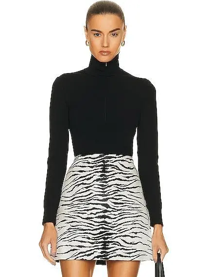 Alaïa Minimalist Turtleneck - Noir
