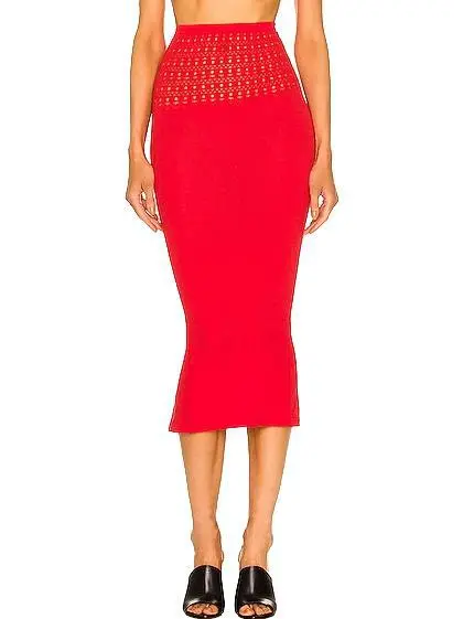 Alaïa Tube Skirt - Ecarlate