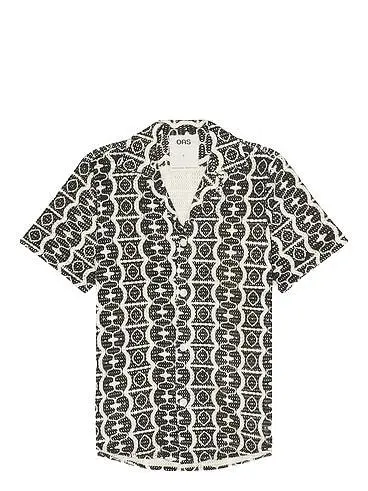 Oas Hypnotise Cuba Net Shirt - Black