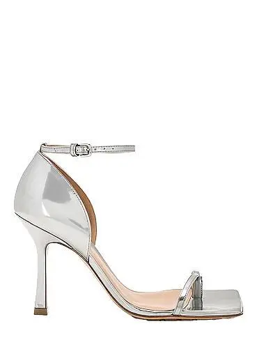 Bottega Veneta Stretch Sandal - Silver