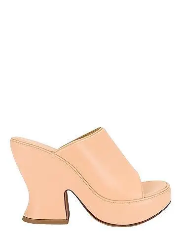 Bottega Veneta Wedge Sandals - Macaroon