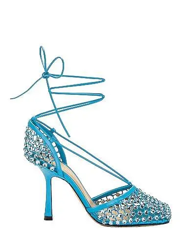 Bottega Veneta Stretch Lace Up Sandal - Pool