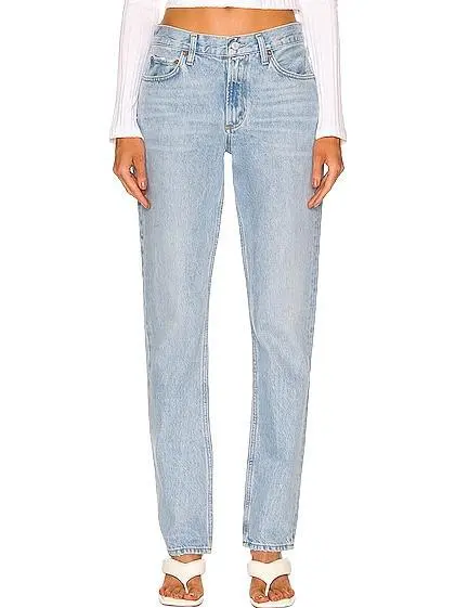 AGOLDE Lyle Low Rise Slim Jeans - Switch