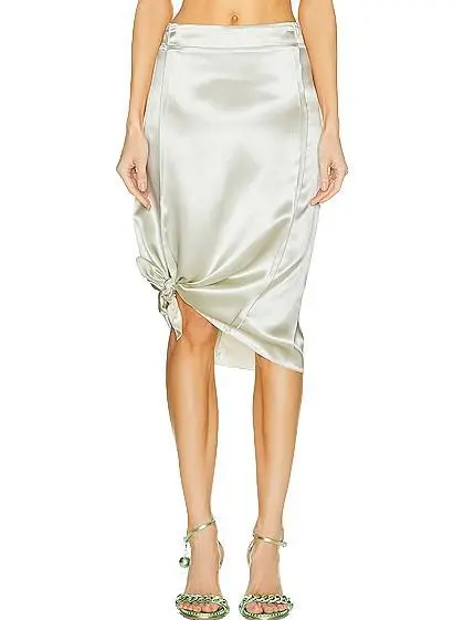 Bottega Veneta Tie Knot Skirt - Frosting