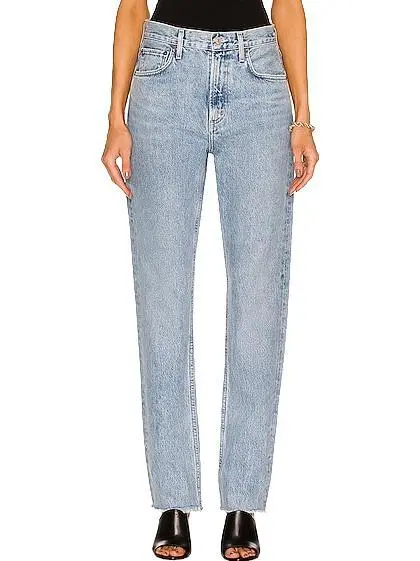 AGOLDE Cherie High Rise Straight Jeans - Merit