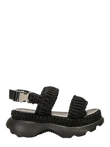 Moncler Belay Woven Sandal - Black