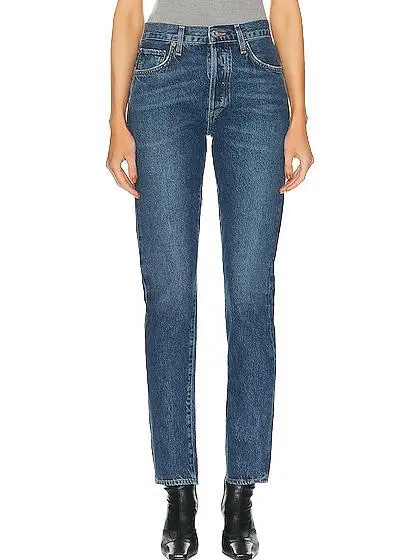 AGOLDE Austin Mid Rise Tapered Slim Jeans - Control