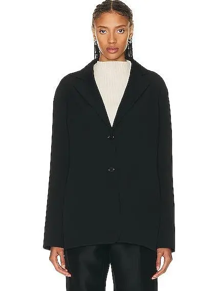 THE ROW Ileori Wool Jacket - Black
