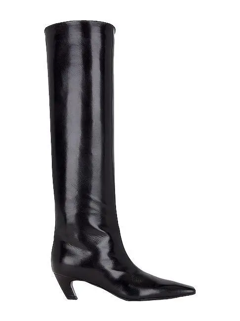 Khaite Davis Knee High Boots - Black