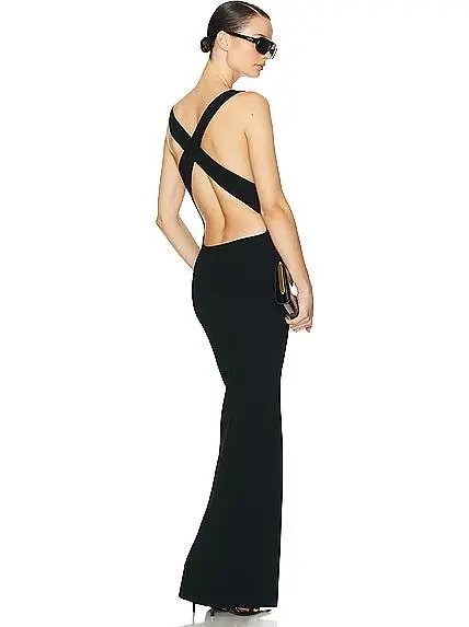 HELSA Ianli Knit Dress - Black