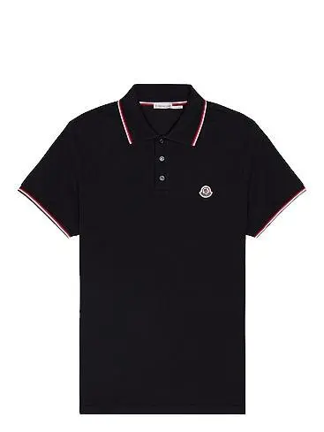 Moncler Short Sleeve Polo - Navy