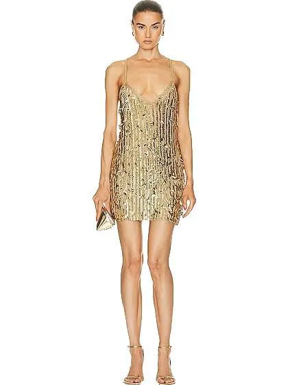 Retrofete Saros Dress - Gold