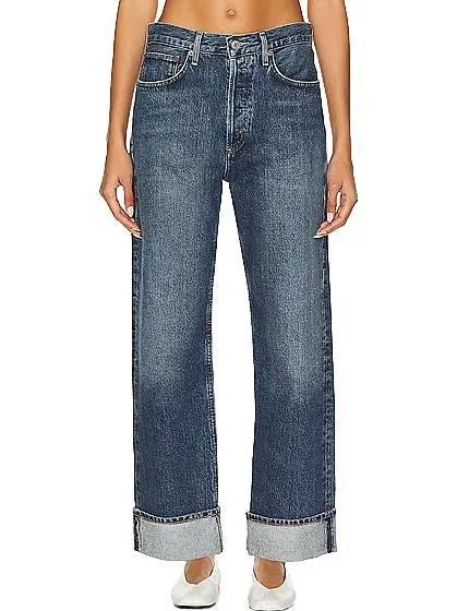 AGOLDE Fran Low Slung Easy Straight Jeans - Control