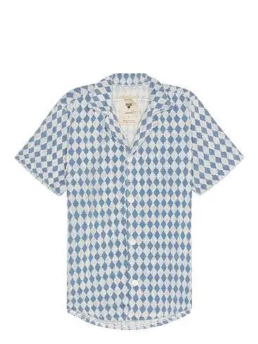 Oas Navy Diamond Cuba Terry Shirt - Blue