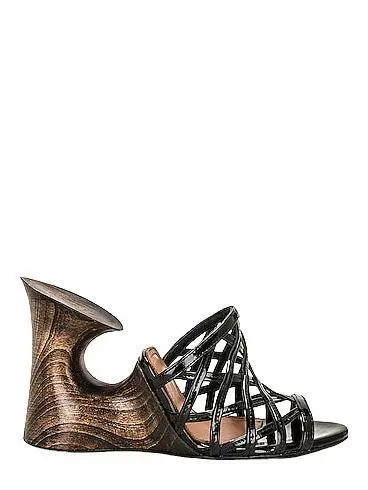 Alaïa Sculpture Mule Sandal - Noir