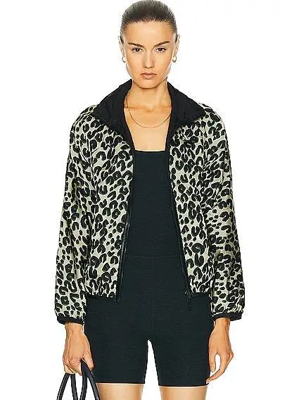 LOUIS VUITTON Leopard Nylon Jacket - Green