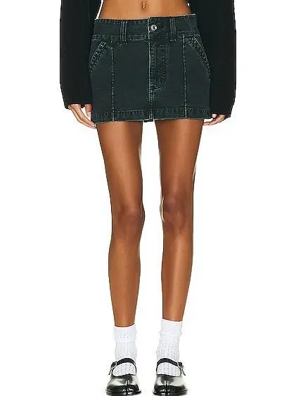 HELSA Workwear Mini Skirt - Black