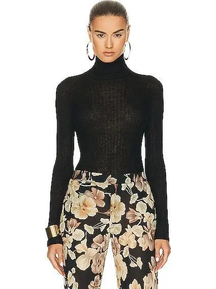 Saint Laurent Long Sleeve Sweater - Noir