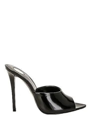 Saint Laurent Goldie Mule Sandal - Nero