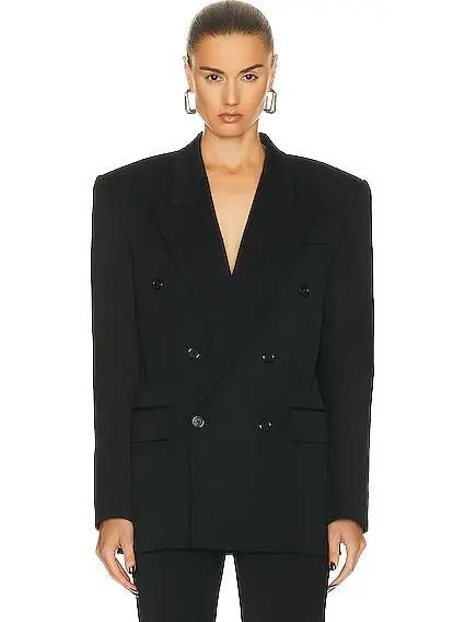 Saint Laurent Double Breast Blazer - Noir