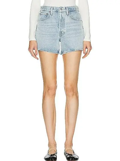 AGOLDE Parker Long Denim Short - Feud