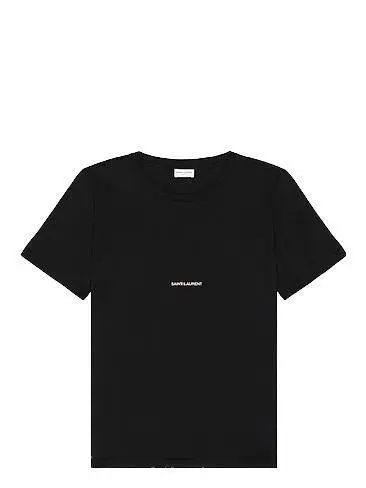 Saint Laurent Logo Tee - Black