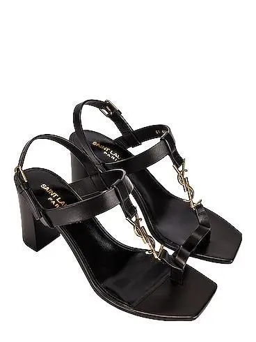 Saint Laurent Cassandra Sandals - Nero