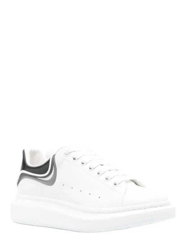 Alexander McQueen Oversized Leather Sneakers - White