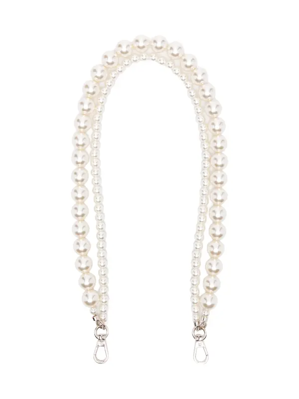 Simone Rocha Faux-pearl Shoulder Strap - White