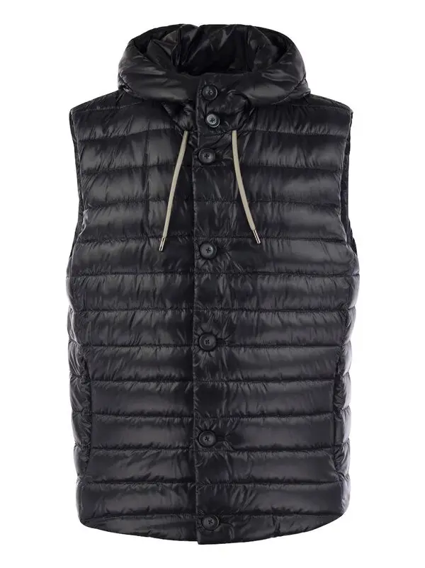 Herno Sleeveless Down Jacket - Night Blue