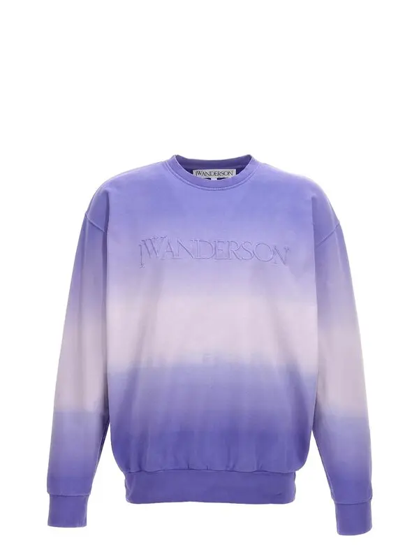 JW Anderson Gradient Cotton Sweatshirt - Purple