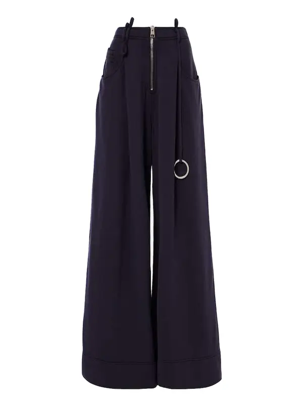 Attico High-rise Wide-leg Pants - Purple