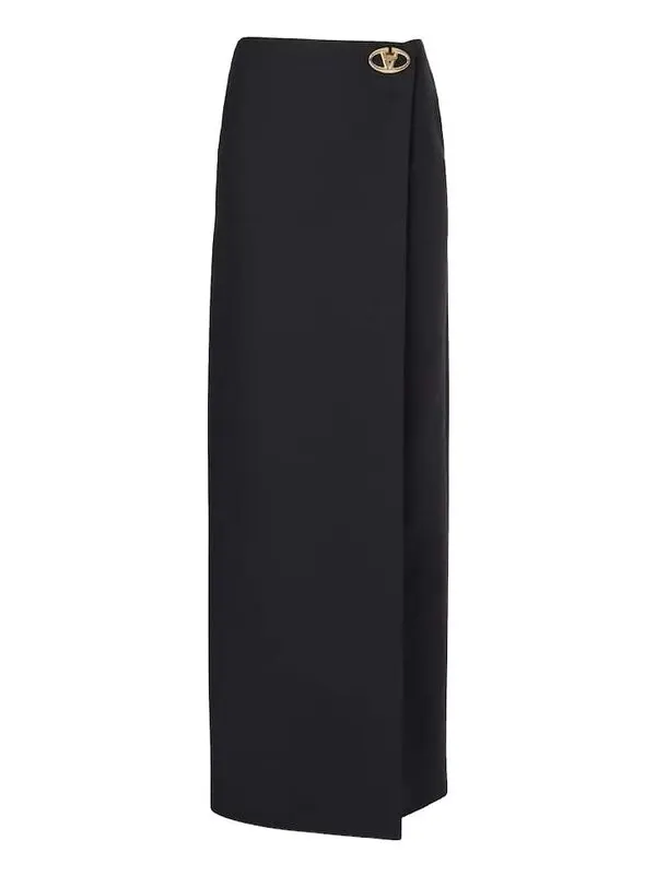 Valentino Garavani Crepe Couture Maxi Skirt - Black