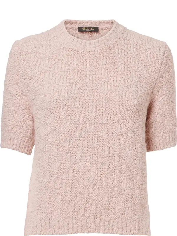 Loro Piana Folecchio Cashmere And Silk Top - Pink
